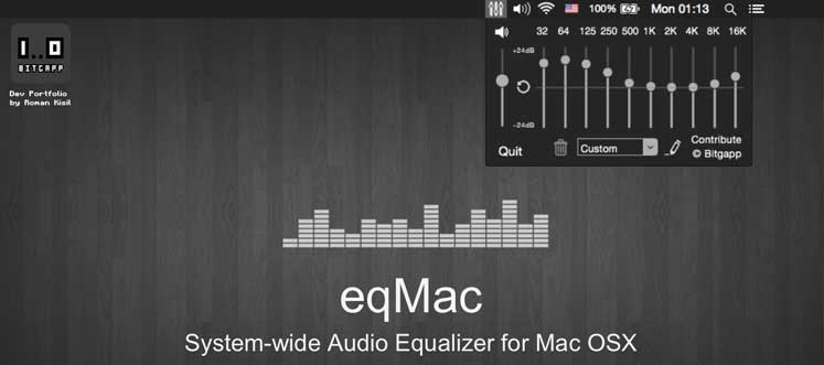 Eqmac L'equalizzatore audio per Mac - Web In Black